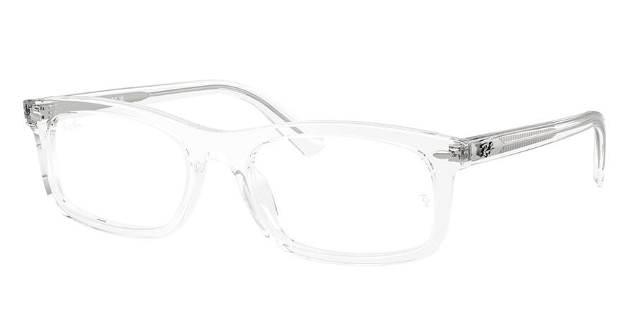 Ray-Ban RX5450F Asian Fit 2001 Rectangle Clear Eyeglasses ...